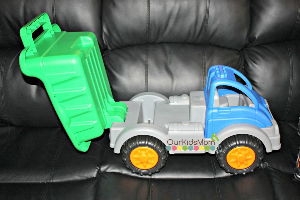 American Plastic Toys Gigantic Loader and Gigantic Dump Truck - OurKidsMom