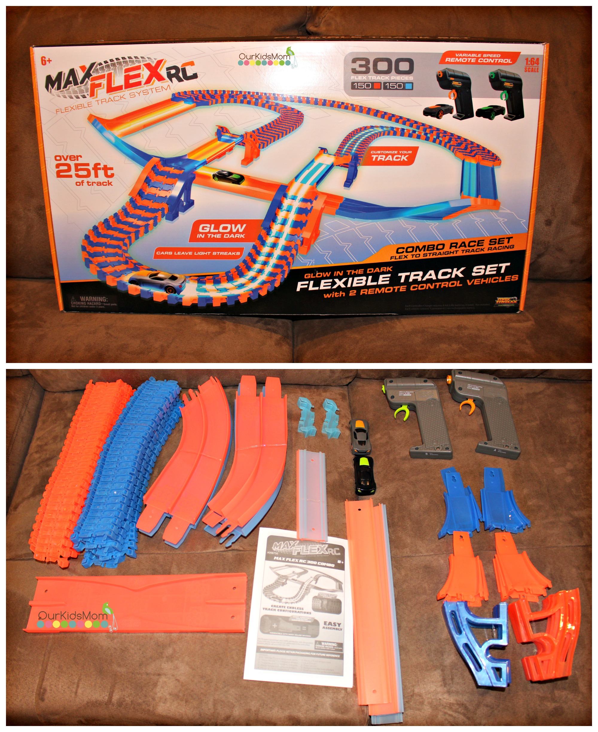 Max Flex 300 RC Glow In The Dark Flexible Track System - OurKidsMom